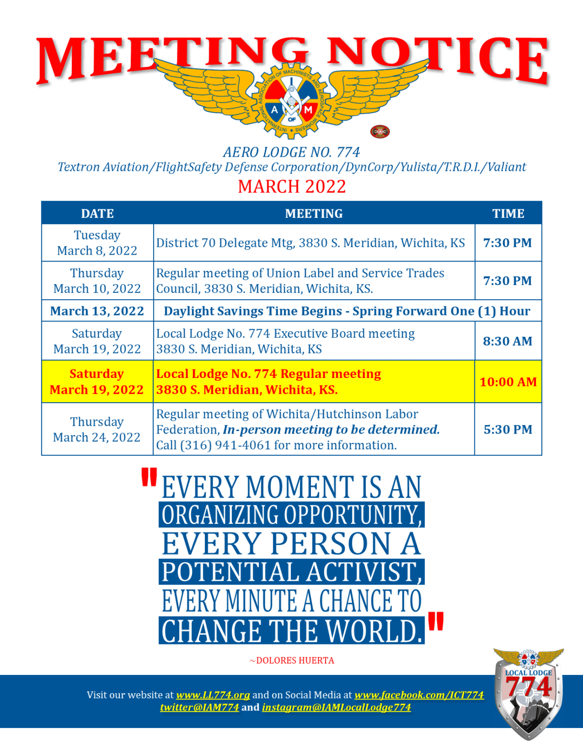 DISTRICT 70 – IAMAW District Lodge 70